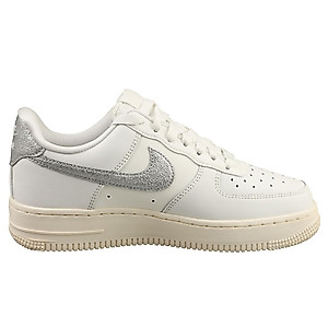 Nike Air Force 1 Womens ESS TRND Summit White/Metallic Silver Size 6.5