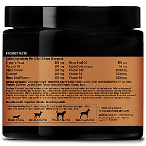 PetHonesty Flea & Tick Support + Grass Green Bundle - Natural Flea and Tick Soft Chew for Dogs, Pest Defense, Oral Flea Pills for Dog, Itch Relief, Digestive Enzyme for Dogs, Dog Pee Grass Lawn Spot S