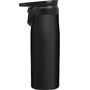 CamelBak Forge Flow Coffee & Travel Mug, Insulated Stainless Steel - Non-Slip Silicon Base - Easy One-Handed Operation - 20oz, Black