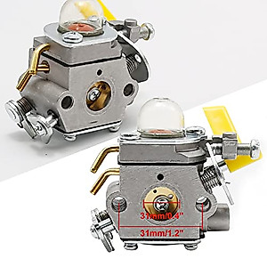 Zreneyfex Carburetor with Air Filter Tune Up Kit Replacement for Ryobi EX26 SS26 SS30 Homelite 308054015 308054028 308054034 309368003 985624001 25cc 26cc 30cc Trimmer Leaf Blower