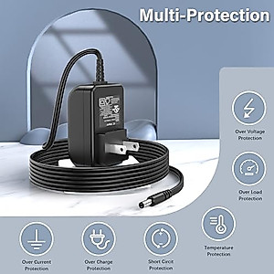 UL Listed 8V Power Cord for Ryobi HP108L Cordless Drill Driver ZRHP108L SA721 Charger Replacement AC/DC Adapter for Ryobi Lithium-Ion Kit 6.0Ft Extra Long Power Supply