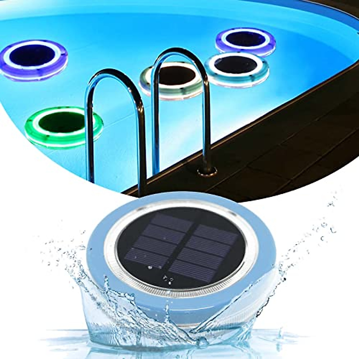LILONZON Solar Floating Pool Lights - Stylish & Waterproof
