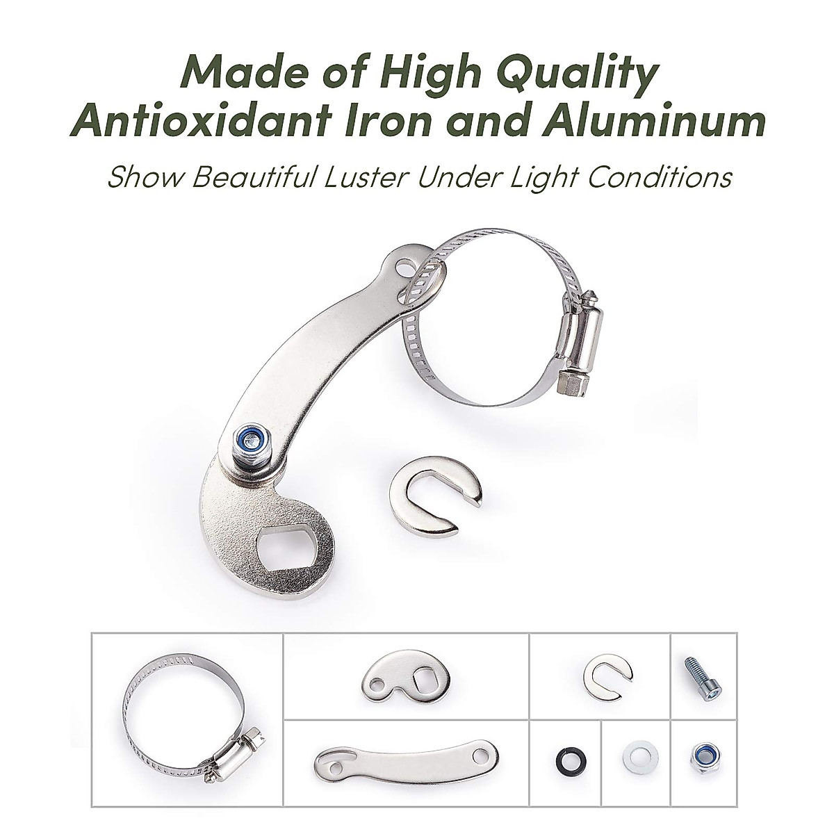 baluoqi Universal Torque Arm for Electric Bicycle e-Bike Bike Front or Rear Hub Motors and Mid Drive e-Bike Tool for Maintenance (Two Set)