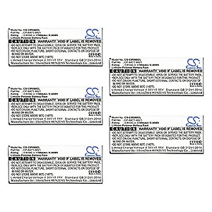 Xsplendor (5-Pack) Battery for Cisco 8800 PN 74-102376-01, CP-BATT-8821, GP-S10-374192-010H 1700mAh 5 Batteries