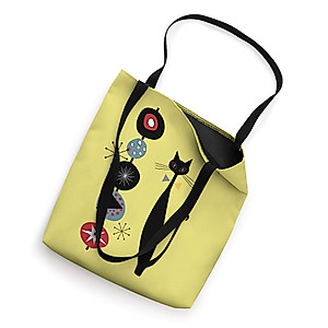 Retro Mid Century Modern Kitty Cat & Kabob Design Tote Bag