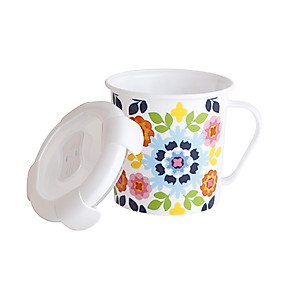 French Bull 23 oz Soup Mug With Handle and Vented Lid Food Storage-Cool Grip Leak Proof Dishwasher and Microwave Safe Lunch Travel Airtight, Sus