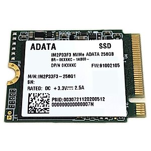 ADATA 256GB M.2 2230 SSD NVMe PCIe Gen3 x4 IM2P33F3-256G1 Compatible with Dell 0KXKKC KXKKC