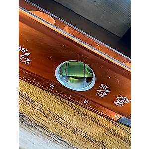 Swanson Tool Co SVT011 11-Inch Savage Aluminum Torpedo Level with Neodymium Magnets,Orange