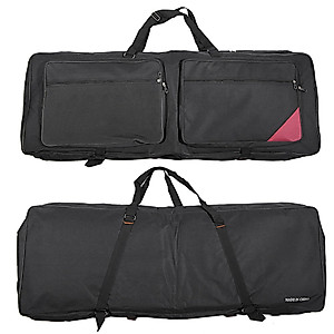 Btuty Keyboard Gig Bag for 73-Key/76-Key Electric Piano, Soft Case, Durable 600D Cloth PE Foam Padded Dual Zipper
