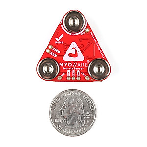 MyoWare 2.0 Muscle Sensor-Compatible with Arduino- All-in-one electromyography (EMG) sensor from Advancer Technologies -Measure muscle activity by detecting its electric potential-Keyed Snap Connector