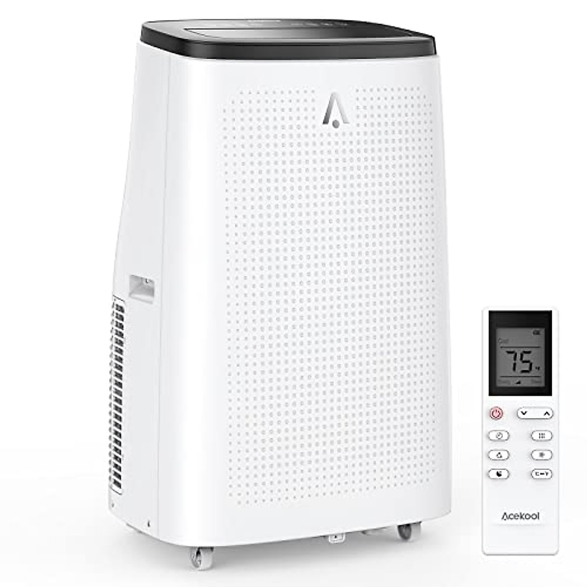 Acekool Portable Air Conditioner 14,000 BTU 3-IN-1 Quiet AC Unit with Remote Control, Built-in Dehumidifier, Fan, Auto, Sleep Modes, Cools Room up to 750 sq. ft, Exhaust Hose & Window Kit, 24H Timer