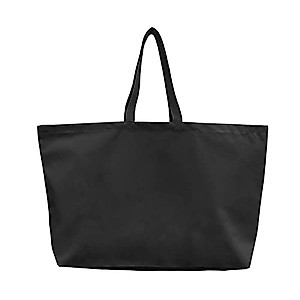 LLYLIU Canvas Tote Bag - Extra Large Shopping Beach Totes Bags Reusable Big Grocery Bag Plain Solid 28" x 8" x 16"