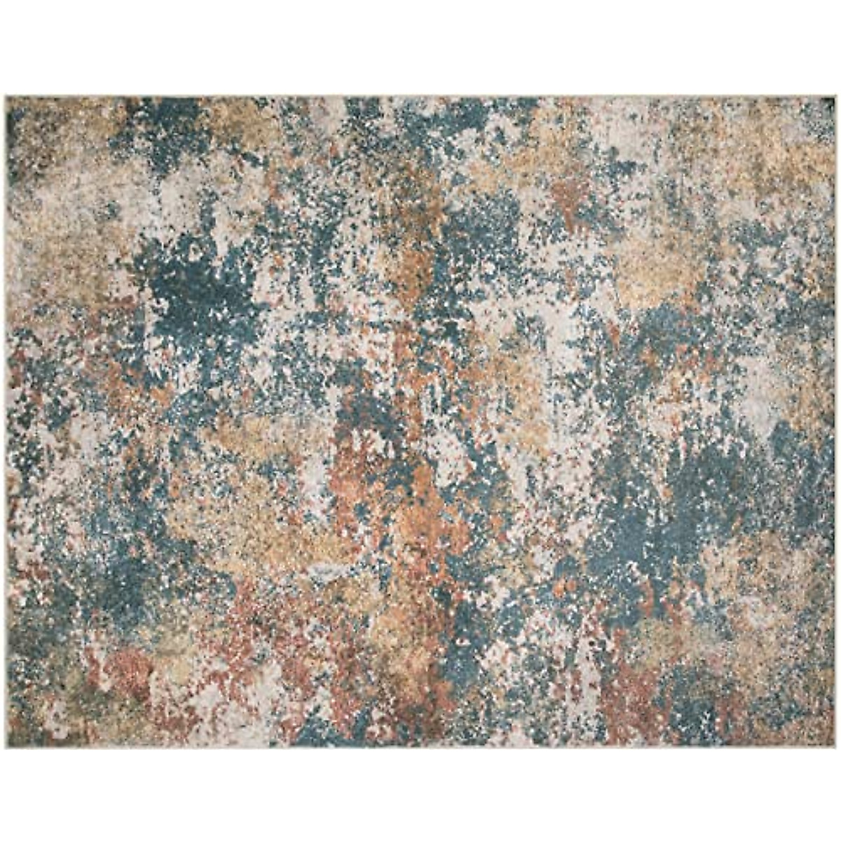 5x7 Indoor Fluffy Abstract Carpet for Bedroom Kitchen Floor Dining/Living Room Washable Plush Throw Large Soft Accent Area Rug Home Office Nursery Decor - Multi