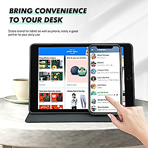 Azmyeuo Cover for iPad 9th/8th/7th Generation, Case for 10.2 Inch iPad 9th/8th/7th Generation 2021/2020/2019 - Premium Folio Stand Case - Auto Wake/Sleep and Multiple Viewing, Tinte Flower