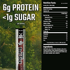 Jack Link's Beef Sticks, Original – Protein Snack, Meat Stick with 6g of Protein, Made with 100% Beef, Individually Wrapped Beef Snack Sticks – 0.92 Oz. (20 Count)