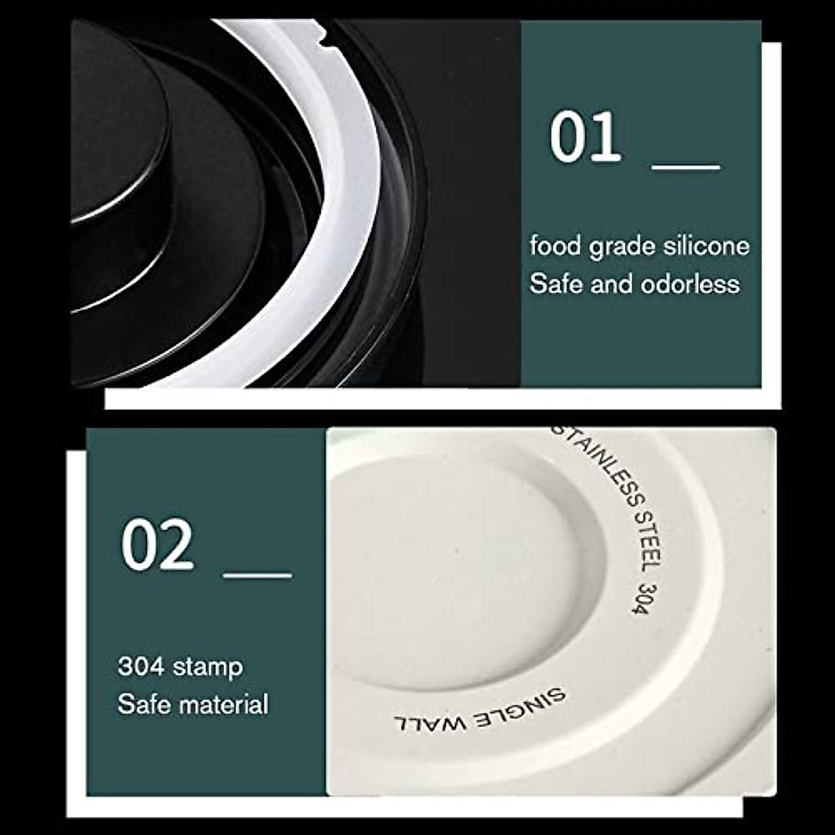 SPERKY Coffee Containers Stainless Steel Airtight Coffee Container Storage Canister Vacuum Sealed Cans Coffee Jar Canister for Coffee Beans Tea