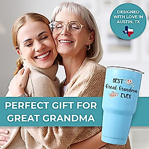 Great Grandma Tumbler 30oz, Best Great Grandma Mugs Coffee, Great Grandma Birthday Gifts For Great Grandma From Grandkids, Mothers Day Gifts For Great Grandma Gifts For Great Grandmother Gifts