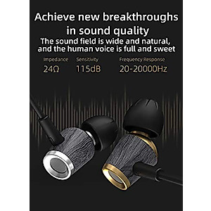 CCA CST in-Ear Earbud Headphones Dual Magnetic Dynamic Crystal-Clear Sound, Ergonomic Comfort-Fi for Computer & Laptop, Noise Isolating Earphones for Android Cell Phone (Gold No Mic) …