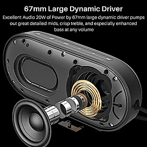 TOZO A2 Mini Wireless Earbuds Bluetooth 5.3 in Ear Light-Weight Headphones & TOZO PA1 Bluetooth Speaker with 20w Stereo Sound, Long Playtime IPX7 Waterproof Portable Wireless Speaker