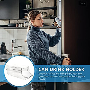 SOLUSTRE Wine Fridge Beverage Refrigerators Refrigerator Can Organizer Can Organizer for Fridge Food Pantry Storage Rack Soda Can Organizer Double Layers Soda Bottle Dispenser Drink Dispenser