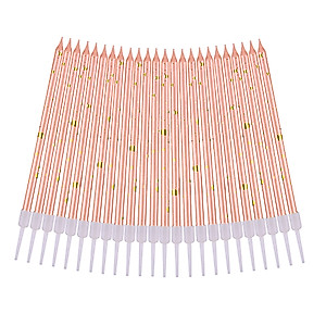 CAKE CODE Pink Gold Long Thin Birthday Candles, Cake Candles, Birthday Parties, Wedding Decorations, Party Candles