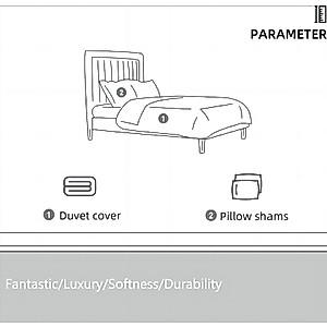 Soft Microfiber Flower Bird Duvet Cover Oversized King Size 70s Retro Bedding Set - 3-Piece with Zipper, 2 Pillowcases - Patterned Comforter Cover for Boy and Girl Bedroom Decoration