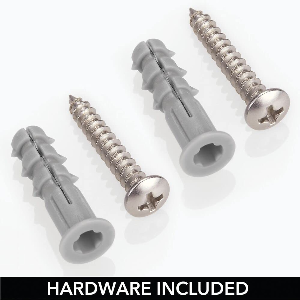 mDesign Metal Wire Farmhouse Wall Mount Craft, Sewing, Crochet Storage Bin Basket - Compact Organizer and Holder for Sketch Books, Markers, Crayons - Satin