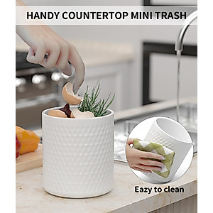 Kitchen Utensil Holder, 2 Pack Utensil Caddy, Ceramic Utensil Holder for Kitchen Counter, Large Spatula Holder, Cooking Utensil Organizer, Farmhouse Kitchen Decor for Silverware Spoon Utensil Crocks