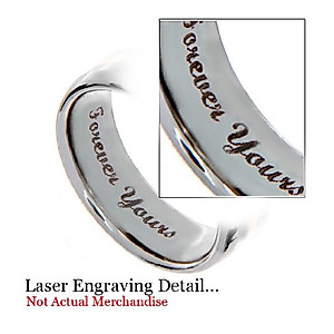 *Laser Engraving Service* 6mm Celtic Design Cross Tungsten Carbide Gold Plated Comfort-Fit Wedding Band Ring (Size 5 to 15) - Size 9.5