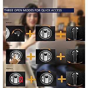 Quicktec Large Rifle Safe, Gun Safe for Home Rifles and Pistols, Quick Access 5-6 Gun Cabinet Shotgun Safe (with/Without Scope) with Pistol Lockbox Slient Mode (Large Gun Safe-Biometric) …