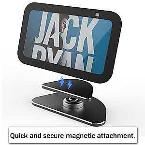 ezbnb Adjustable Stand for Echo Show 5 (3rd Gen), Aluminum Smart Display Stand with Strong Magnetic, Full Anti-Slip Base, Tilt + Swivel, Compatible with Show 5 (3rd Gen)& iPhone 14