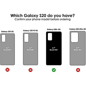 OtterBox Symmetry Series Case for Samsung Galaxy S20 Plus & S20 Plus 5G (ONLY - NOT Compatible with Other S20 Models) Non-Retail Packaging - Clear
