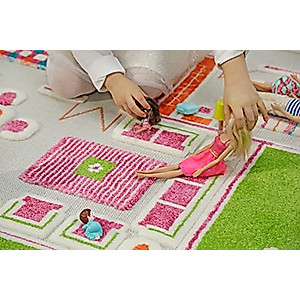 IVI Playhouse Green 3D Play Mat, Non-Toxic, Stain Resistant, Educational Montessori Activity Toys for Kids, Medium, 59" L x 39" W