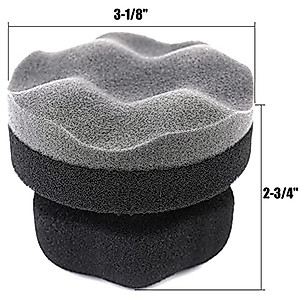 Yesland Tire Dressing Applicator, 4 Pack Tire Shine Applicator Dressing Pad - Hex Grip Design Car Cleaning Supplies - Durable & Reusable Tire Foam for Tire Detailing