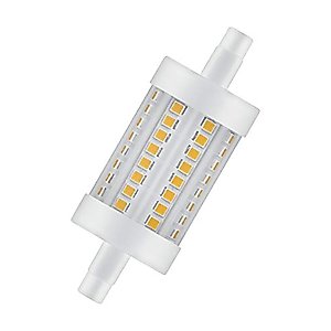 OSRAM LED Star LINE R7s / LED Tube: R7s, 8 W, 75 W Replacement for, Clear, Warm White, 2700 K, / Pack of 10