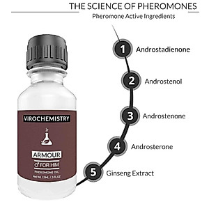 Pheromones to Attract Women for Men (Armour) Cologne Oil - Bold, Extra Strength Human Pheromones Formula by ViroChemistry - 15ml Concentrate (Human Grade Pheromones to Attract Women)