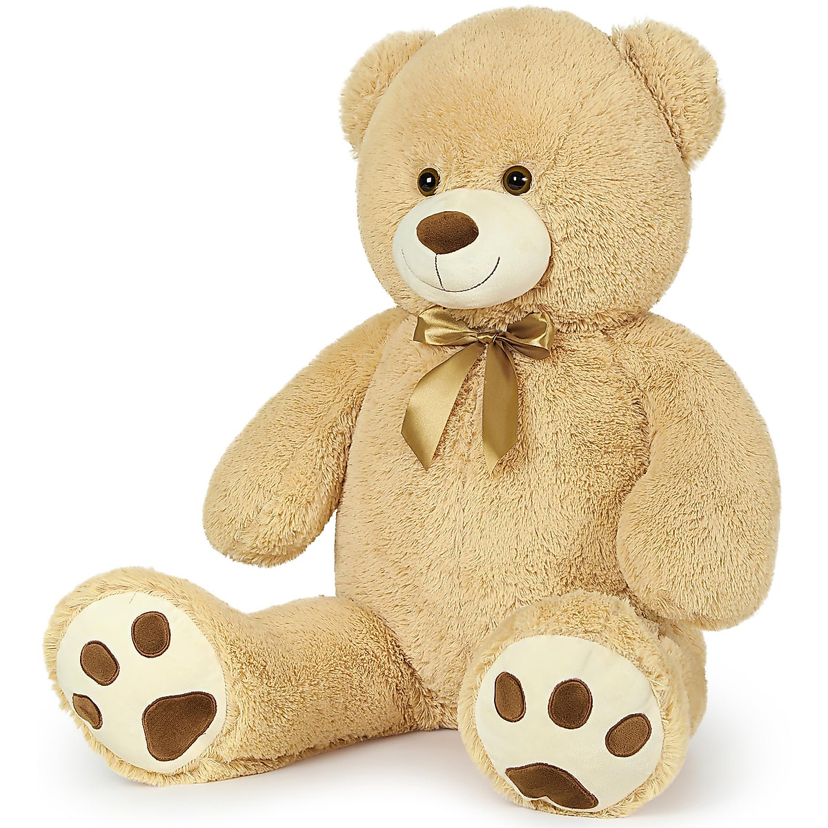 MaoGoLan Baby Blue Teddy Bear 35" Giant Plush Animal Big Fluffy Bear Stuffed Animal with T-Shirt for Boys Children