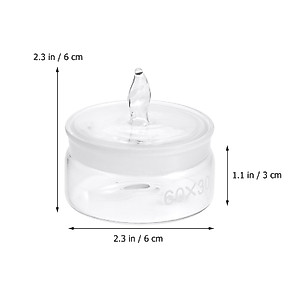 Scicalife Glass Weighing Bottle In Low Form with Interchangeable Ground Stopper Weighing Specific Gravity Bottle Laboratory Equipment 60 * 30mm