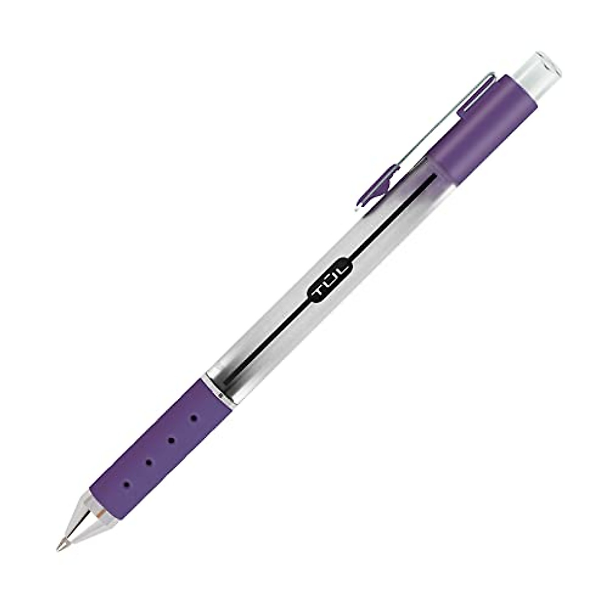 TUL Retractable Gel Pens, Bullet Point, 0.5 mm, Gray Barrel, Assorted Bright Ink Colors, Pack Of 8