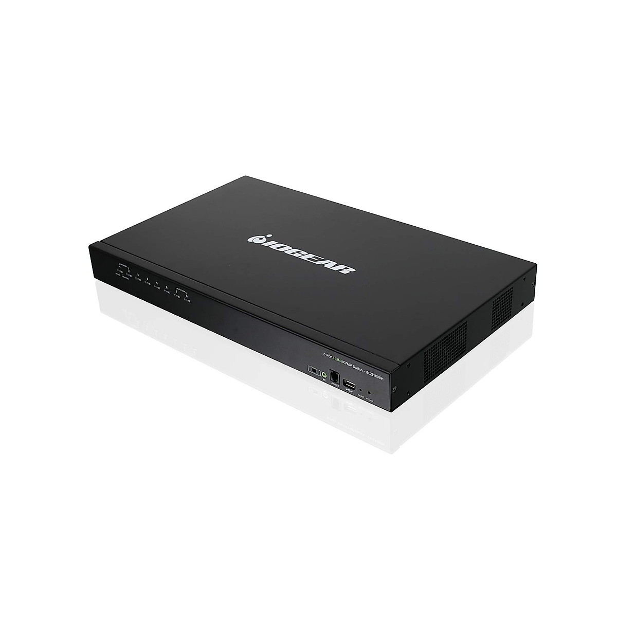 IOGEAR 8-Port USB HDMI KVM Switch – OSD – Cascade - w/USB KVM Cables Set (TAA) GCS1808H