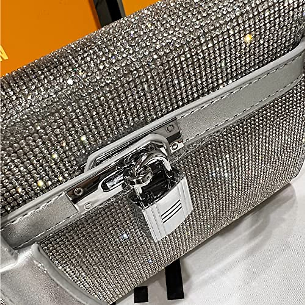Women's Evening Bag, Rhinestone Top-Handle Bags Clutch Purse for Women Tote Bag Satchel Bag Handbag
