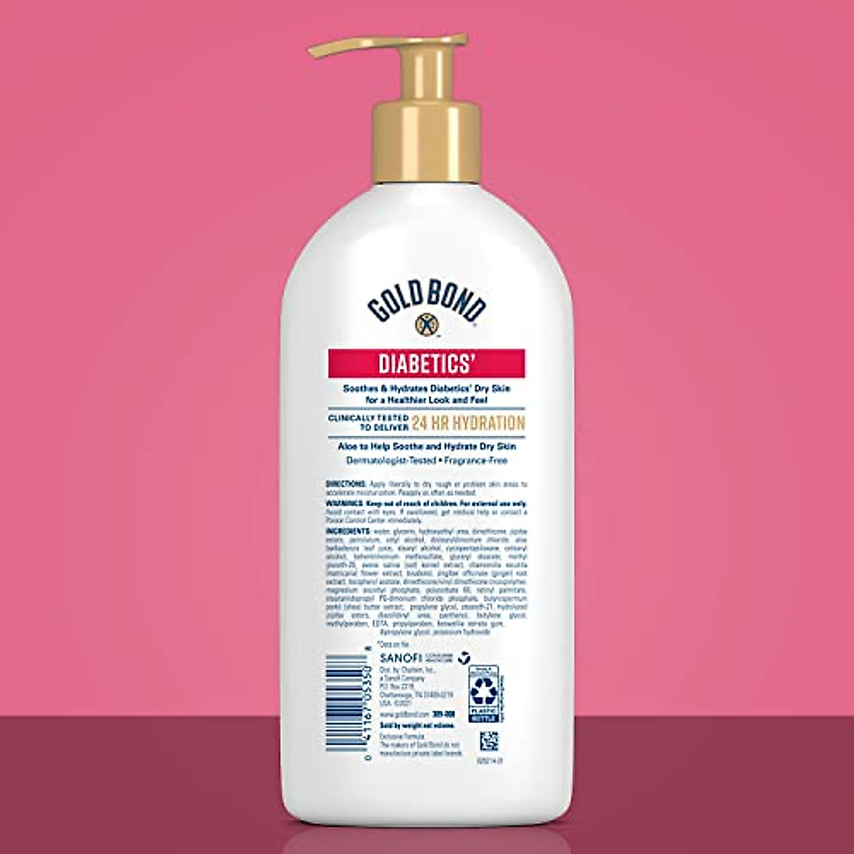 Gold Bond Diabetics' Dry Skin Relief Body Lotion, 13 oz., With Aloe to Moisturize & Soothe