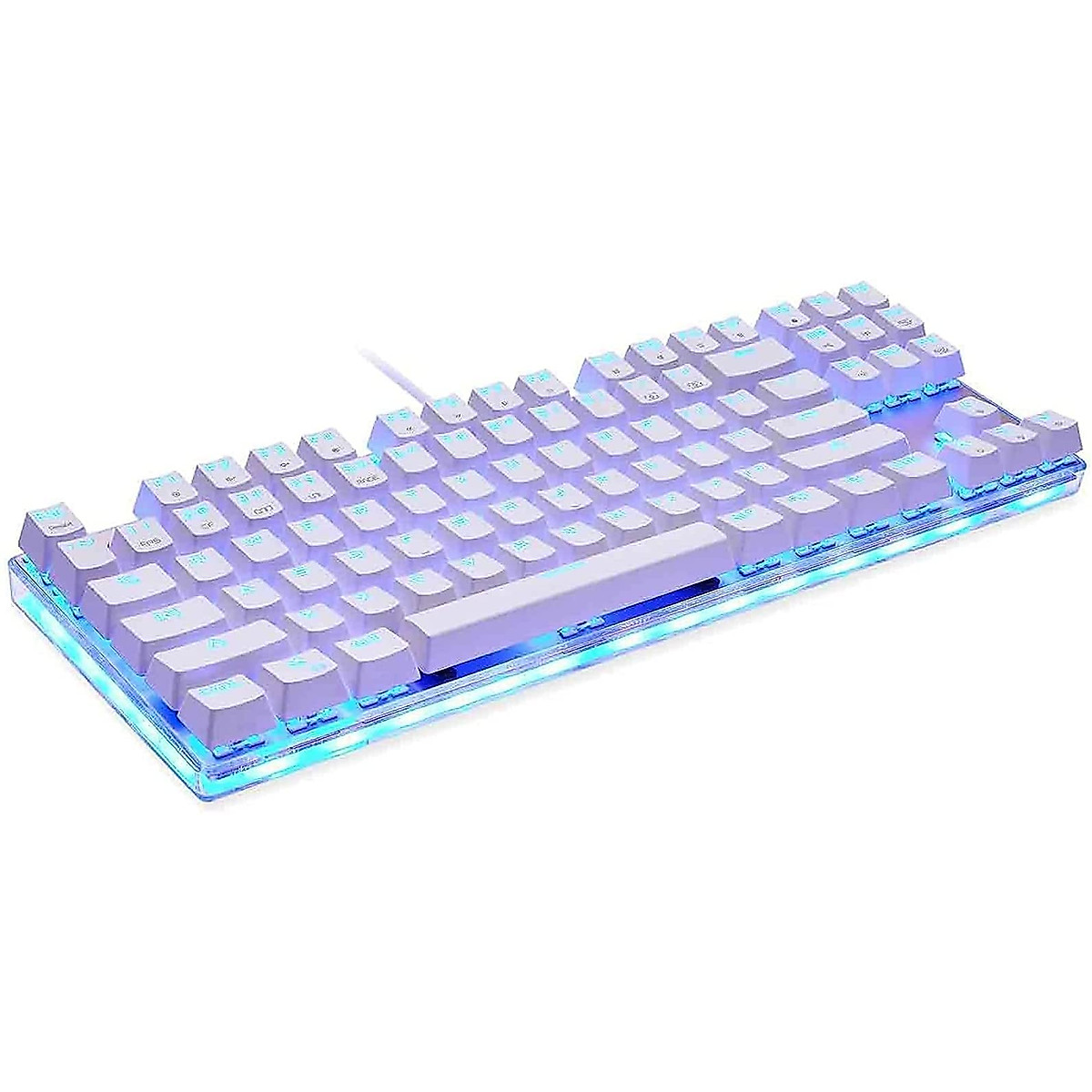 XYLXJ Mechanical Gaming Keyboard RGB LED Rainbow Backlit Wired Keyboard