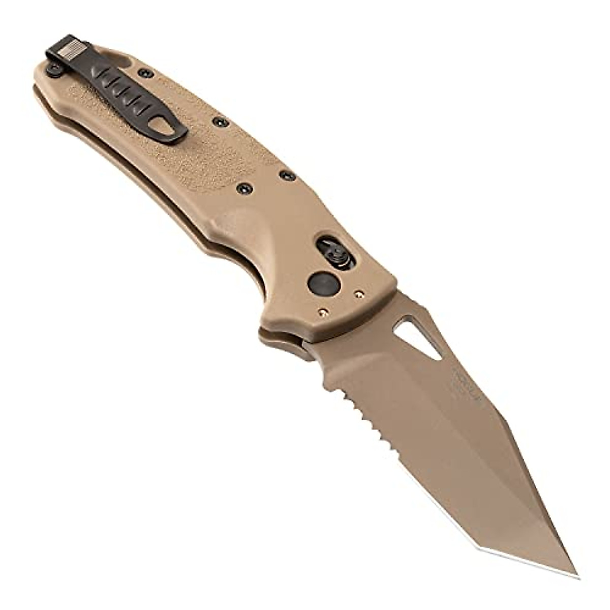 Hogue Sig Sauer K320 M17 Folding Knife Coyote Tan 3.5 in. Able Lock Tanto