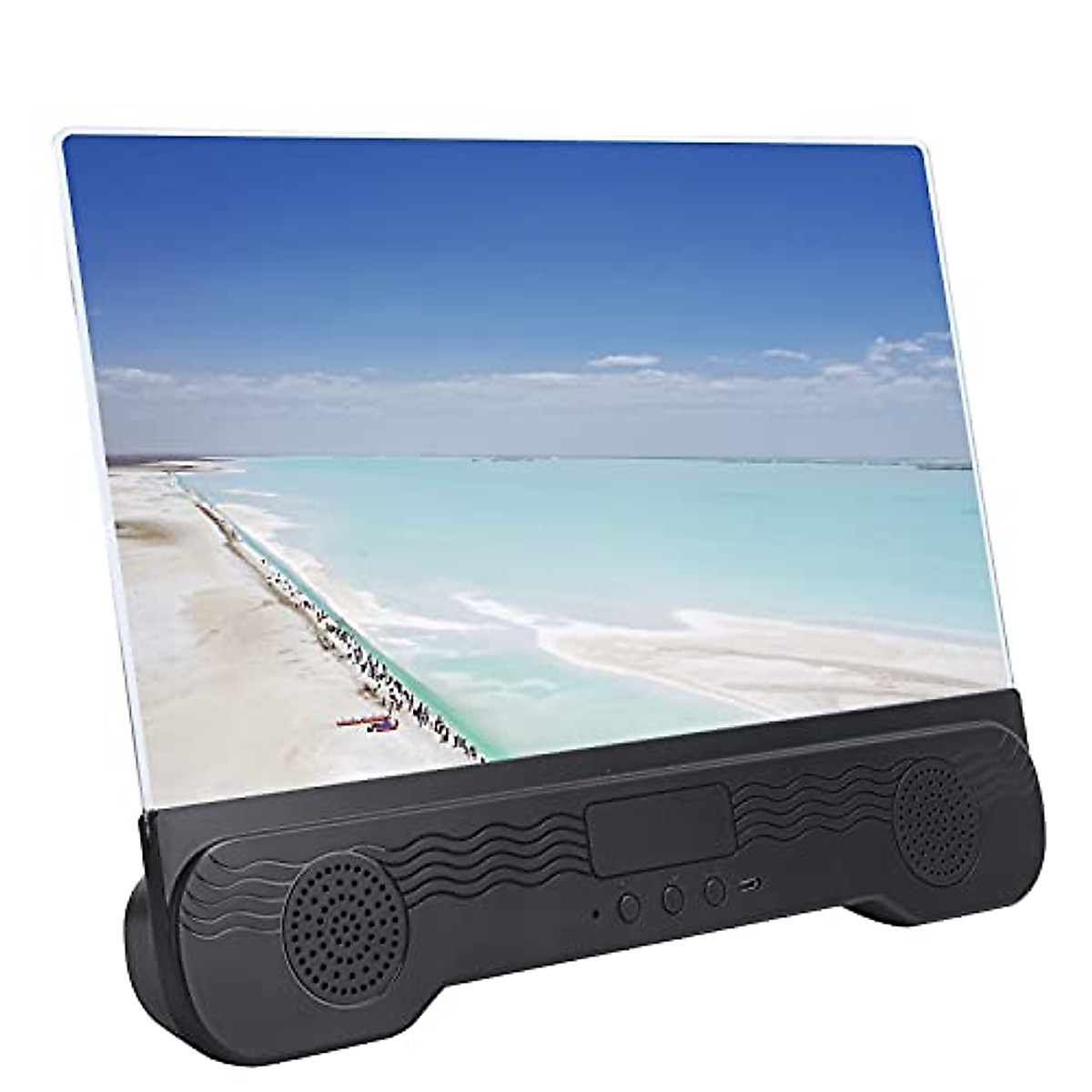 14" Screen Magnifier, HD Mobile Phone Magnifier with Bluetooth Speaker, Smartphone Screen Projector for Movies Videos and Gaming