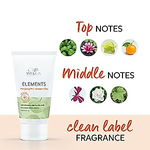 Wella Professionals Elements Purifying Pre-shampoo Clay, Pre-shampoo Clay for Oily Scalp, 70 ml