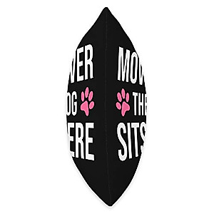 Funny Dog Lover Design Co. Move Over The Dog Sits Here Throw Pillow, 18x18, Multicolor