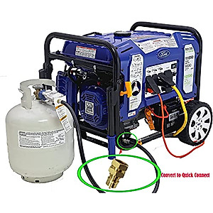 MENSI 3/4" Female and Male Solid Brass Dual Fuel Generator Natural Propane Hose Quick Connect Disconnect Fittings Convert for Pipe Natural Gas Supply for Generators 4PCS