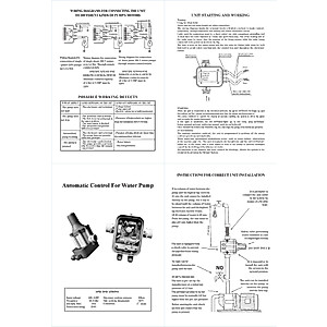 Controller, 110V Automatic Pump Control Pressure Switch Electronic Switch Controller for Well Pump Self priming pump, Jet Pump, Garden Pump 10 Bar