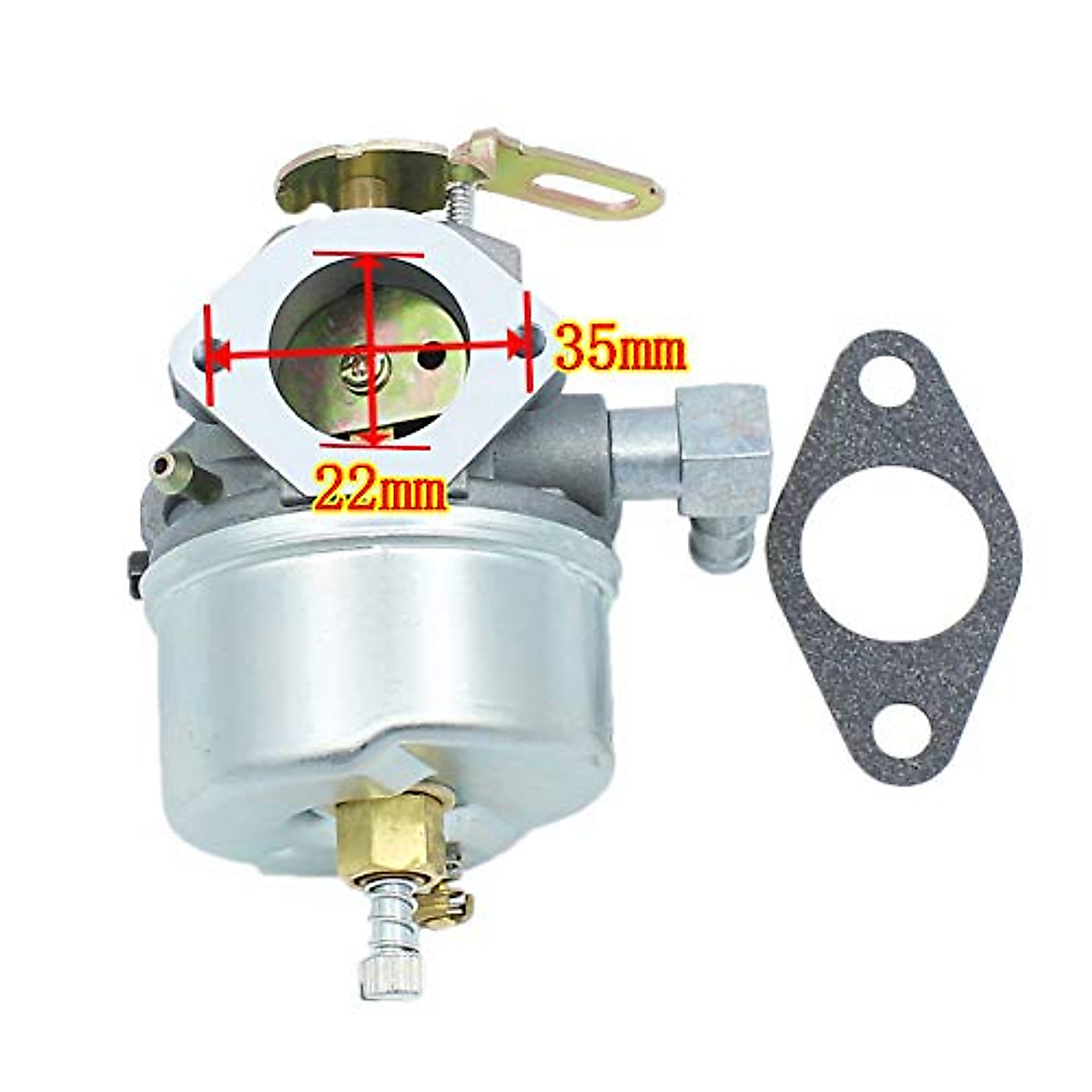 QAZAKY Adjustable Carburetor Compatible with Tecumseh 632107 632536 640084 640105 640299 HSK40 HSK50 HS50 HSSK40 HSSK50 HSSK55 LH195SA LH195SP OHSK110 OHSK120 OHSK125 3.5HP 4HP 5HP MTD Carb
